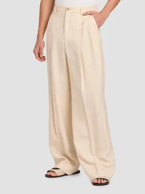Dolce & Gabbana Striped Pleat-front Pants