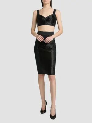 Dolce & Gabbana Satin Bra Top