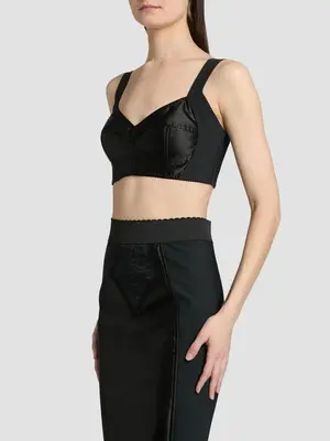 Dolce & Gabbana Satin Bra Top