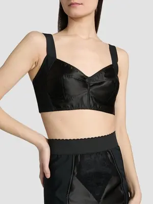 Dolce & Gabbana Satin Bra Top