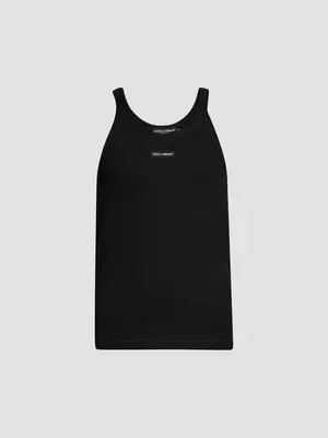 Dolce & Gabbana Etichetta Cotton Tank