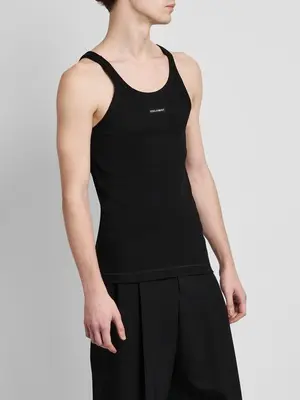 Dolce & Gabbana Etichetta Cotton Tank