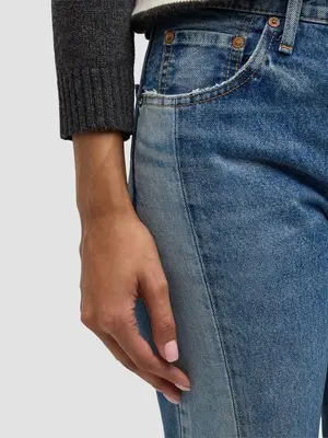 Moussy Vintage Westchase Pieced Mid-rise Straight-leg Jeans