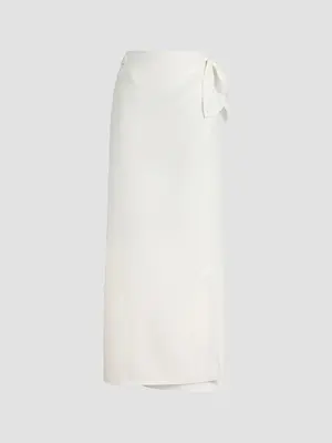 Ralph Lauren Trina Linen Maxi Skirt - Cream