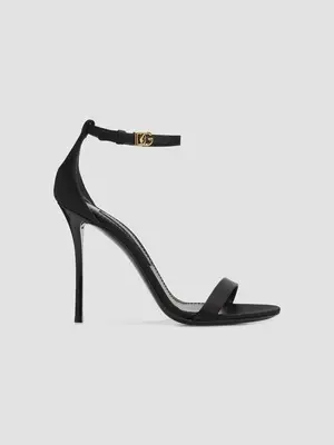 Dolce & Gabbana Raso 105mm Stiletto-heel Satin Sandals - Nero
