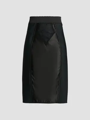 Dolce & Gabbana Lace-panel Pencil Skirt - Nero