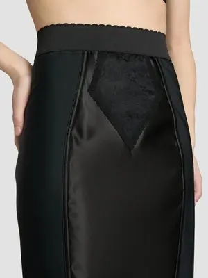 Dolce & Gabbana Lace-panel Pencil Skirt