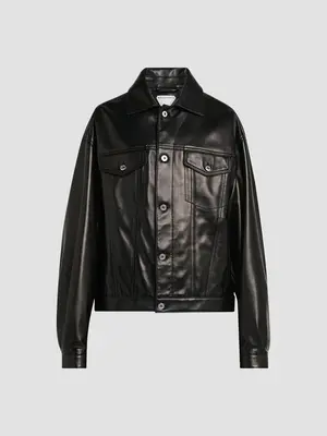 Bottega Veneta Semi-shiny Leather Jacket