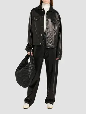 Bottega Veneta Semi-shiny Leather Jacket