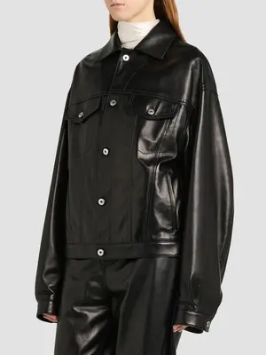 Bottega Veneta Semi-shiny Leather Jacket