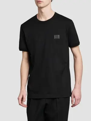 Dolce & Gabbana Logo Patch Cotton T-shirt