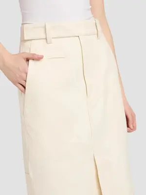Bottega Veneta Workwear Cotton Twill Midi-skirt