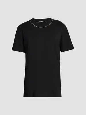 Dolce & Gabbana Logo Cotton Crewneck T-shirt - Nero