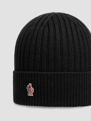 Moncler Beanie Hat In Wool