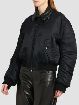 Bottega Veneta Intrecciato Collar Blouson Jacket