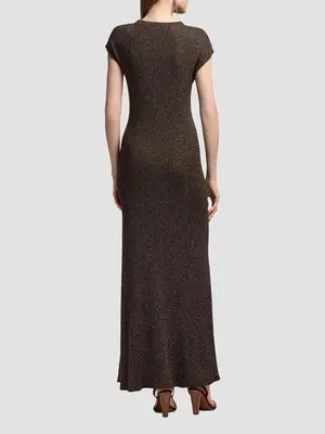 Ralph Lauren Windi Silk-wool Blend Maxi Dress