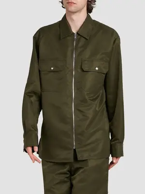 Bottega Veneta Nylon Zip-front Overshirt