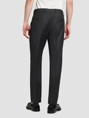 Dolce & Gabbana Striped Pleated-front Virgin Wool Pants