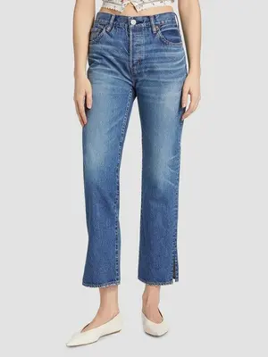 Moussy Vintage Sunset Straight Mid-rise Jeans
