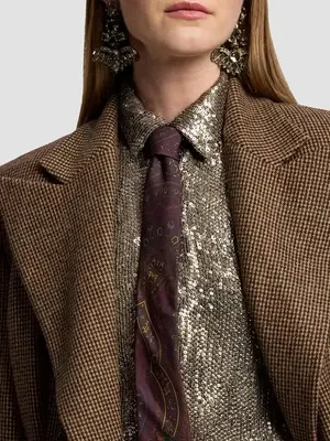 Ralph Lauren Affton Houndstooth Cashmere-wool Overcoat