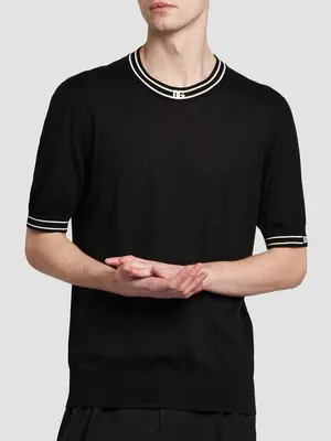 Dolce & Gabbana Logo Silk T-shirt