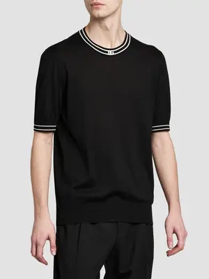 Dolce & Gabbana Logo Silk T-shirt