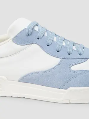 Moschino Streetball Colorblock Leather Sneakers