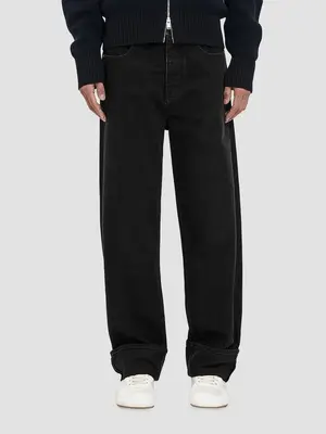 Bottega Veneta Turned-up Faded Jeans - Black