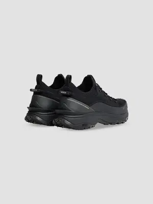 Moncler Trailgrip Sneakers In Nubuck & Suede - Black