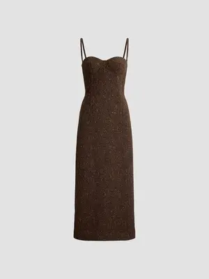Ralph Lauren Jocey Wool-blend Donegal Tweed Day Dress
