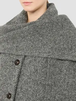 Max Mara Wool Blend Tweed Coat