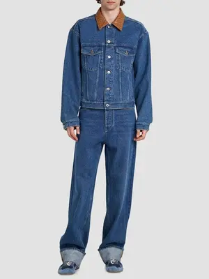 Bottega Veneta Turned-up Straight-fit Jeans