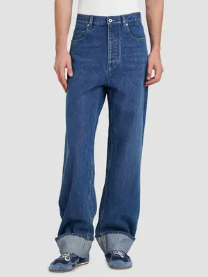 Bottega Veneta Turned-up Straight-fit Jeans