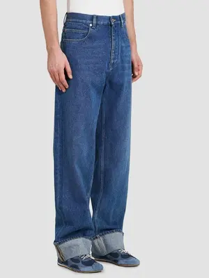 Bottega Veneta Turned-up Straight-fit Jeans