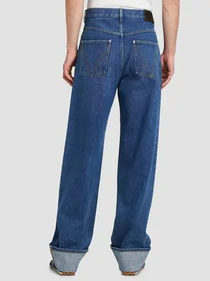 Bottega Veneta Turned-up Straight-fit Jeans