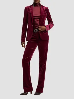 Ralph Lauren Macy Stretch Velvet Pants