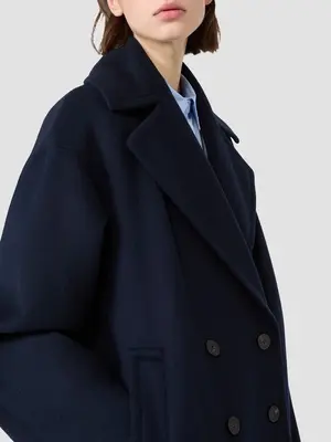 Max Mara Double Wool Broadcloth Peacoat