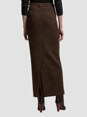 Ralph Lauren Fontaine Textured Tweed Pencil Skirt