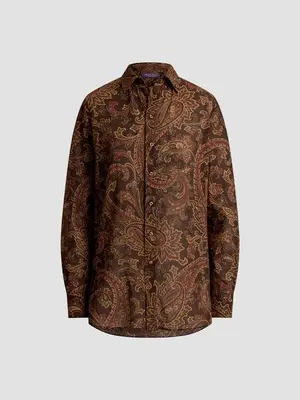Ralph Lauren Trayna Paisley Cotton Shirt