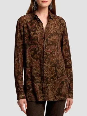 Ralph Lauren Trayna Paisley Cotton Shirt