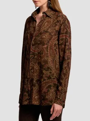Ralph Lauren Trayna Paisley Cotton Shirt
