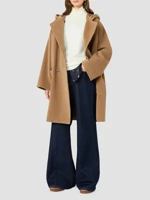 Max Mara Wool And Alpaca Beaver Cloth Coat