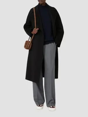 Max Mara Wool Knit Turtleneck Jumper - Navy