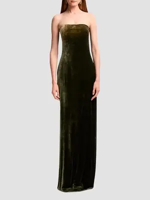 Ralph Lauren Farley Velvet Evening Dress
