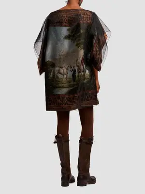 Ralph Lauren Orianne Scenic Twill Tunic Dress