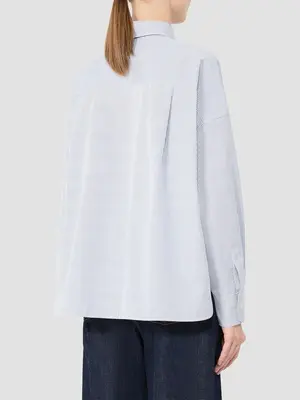 Max Mara Technical Twill And Cotton Poplin Shirt