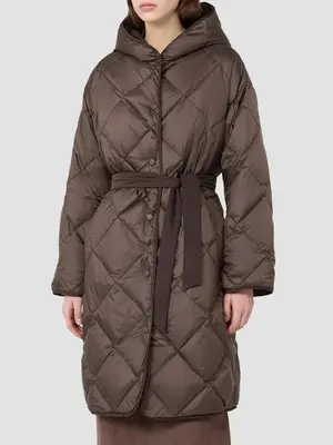 Max Mara Reversible Down Coat In Technical Twill