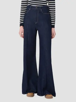 Max Mara Cotton Denim Palazzo Jeans