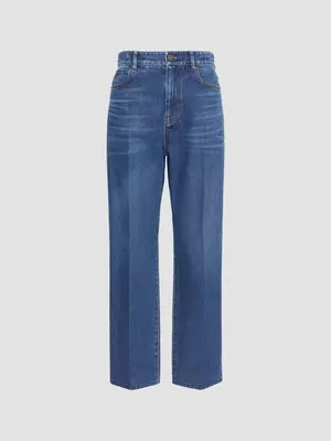 Max Mara Cotton Denim Tapered Jeans