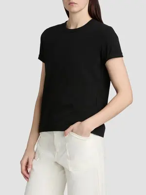 Moussy Vintage Basic Crewneck Cotton T-shirt - Black